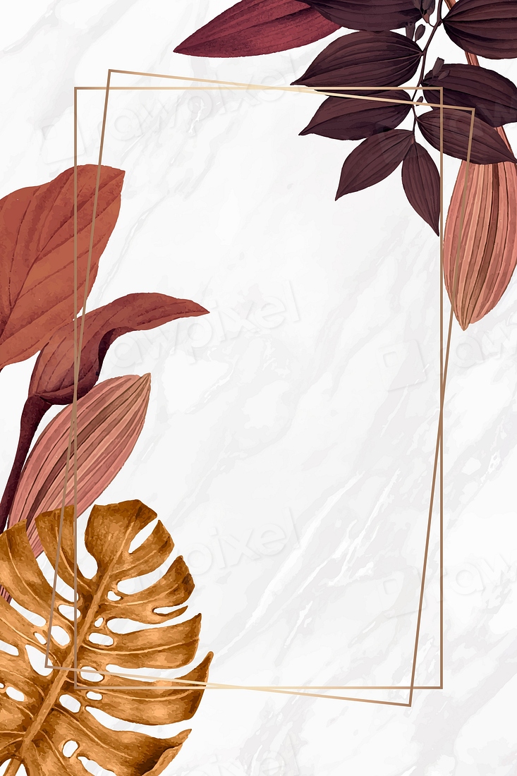 Leafy rectangle frame design vector | Premium Vector - rawpixel