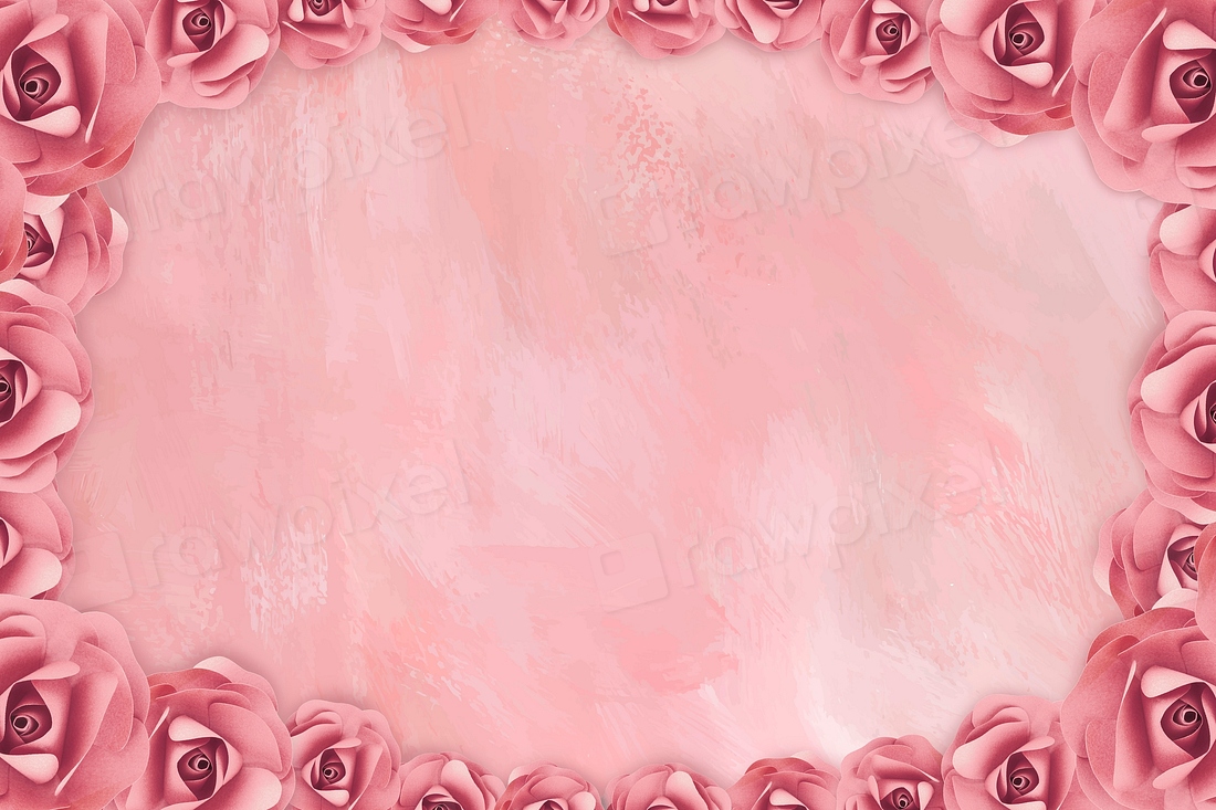 Floral red frame design vector | Premium PSD - rawpixel