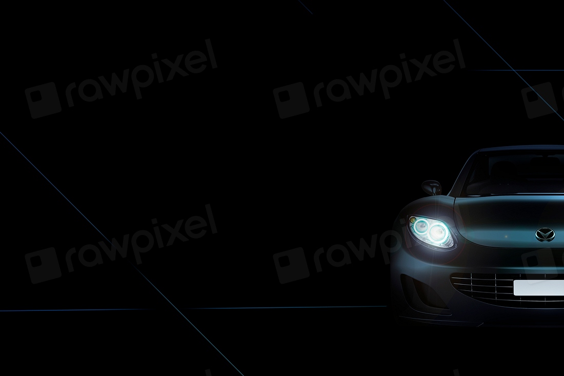 Blue neon sports car design | Premium Photo - rawpixel