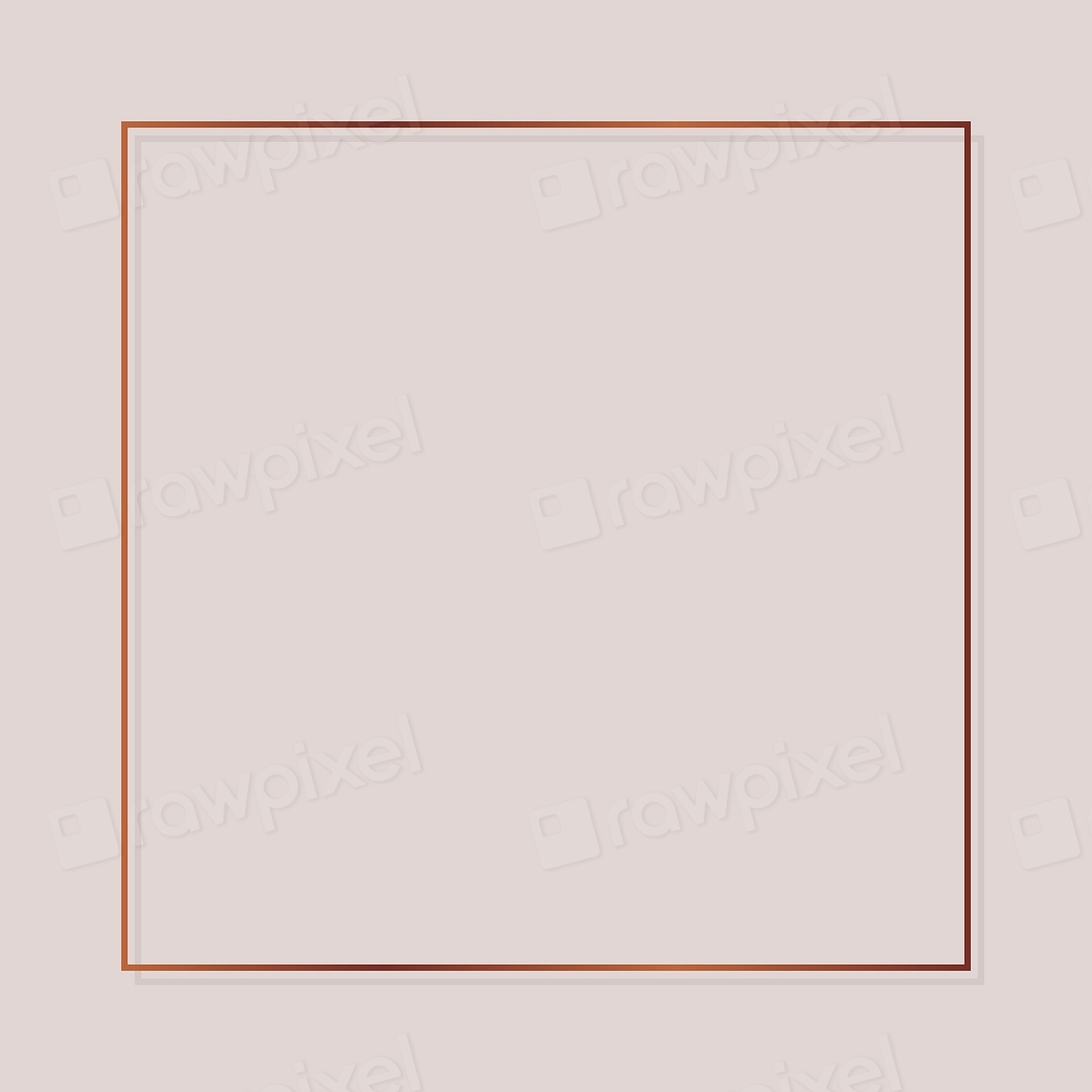 Square copper frame blank background | Premium Vector - rawpixel
