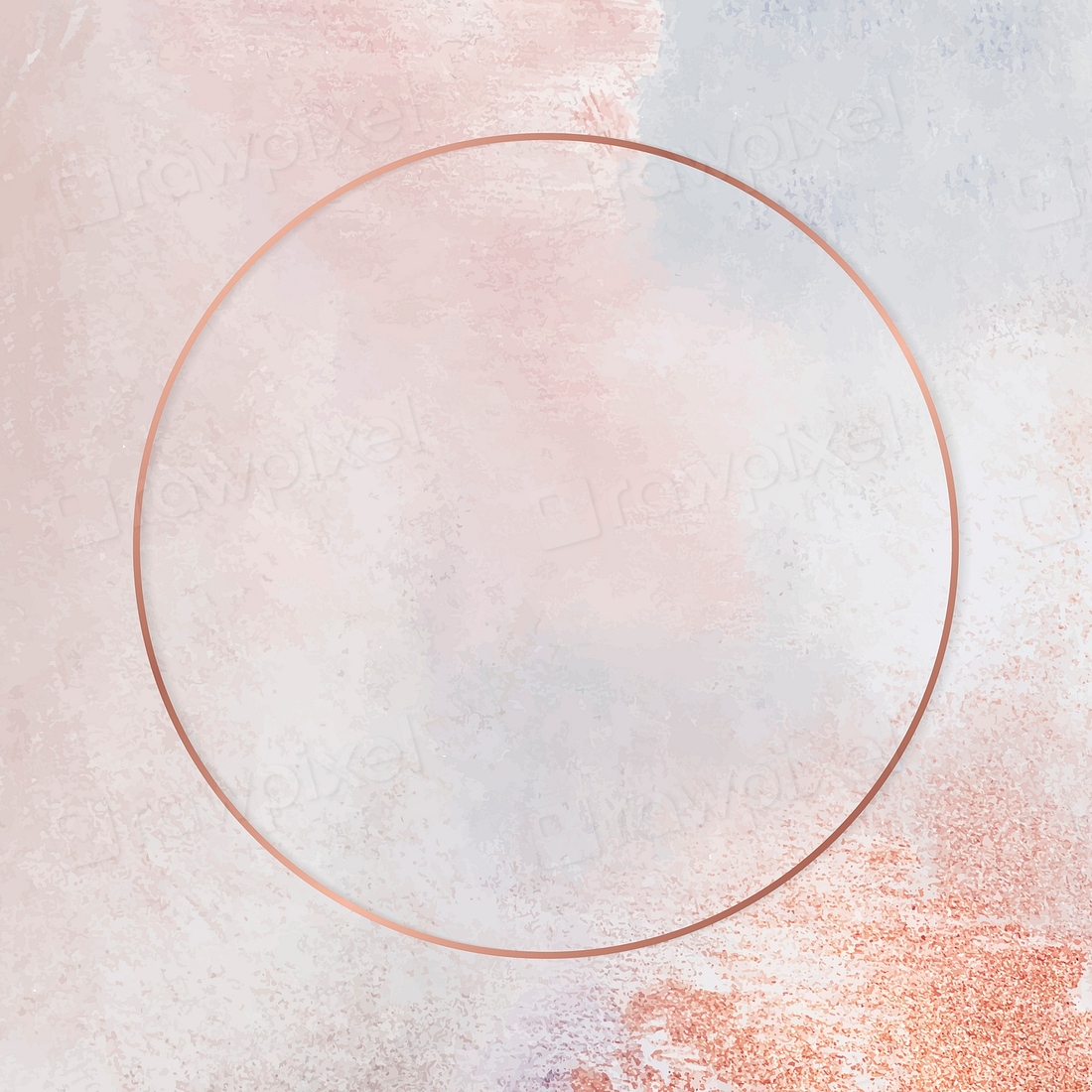 Round copper frame pastel background | Premium Vector - rawpixel