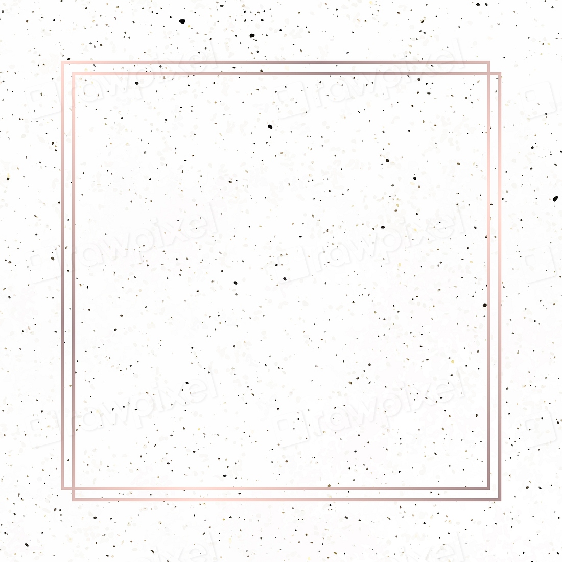 Square rose gold frame white | Premium Vector - rawpixel