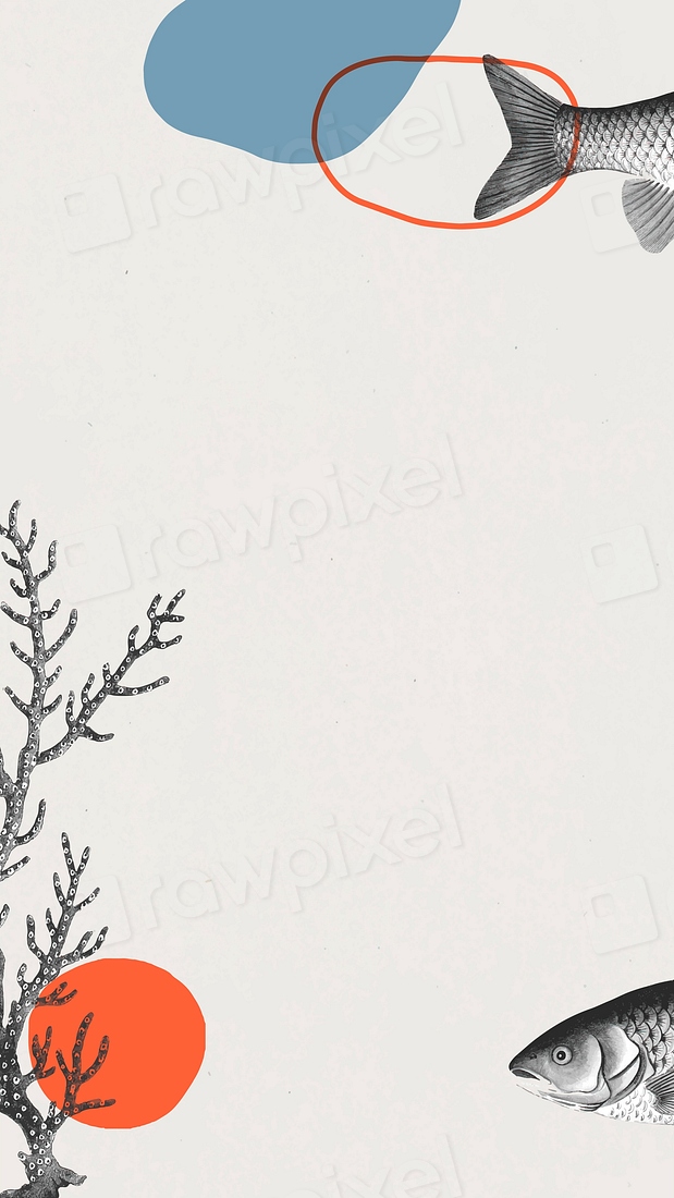 Vintage fish frame art vector | Premium Vector - rawpixel