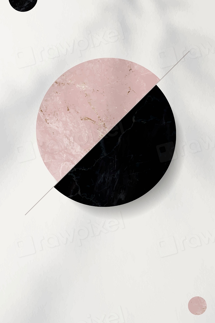 Pink and black two-tone circle | Premium Vector - rawpixel