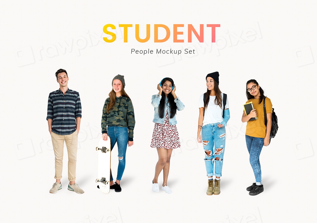 Young student character mockups set | Premium Photo - rawpixel