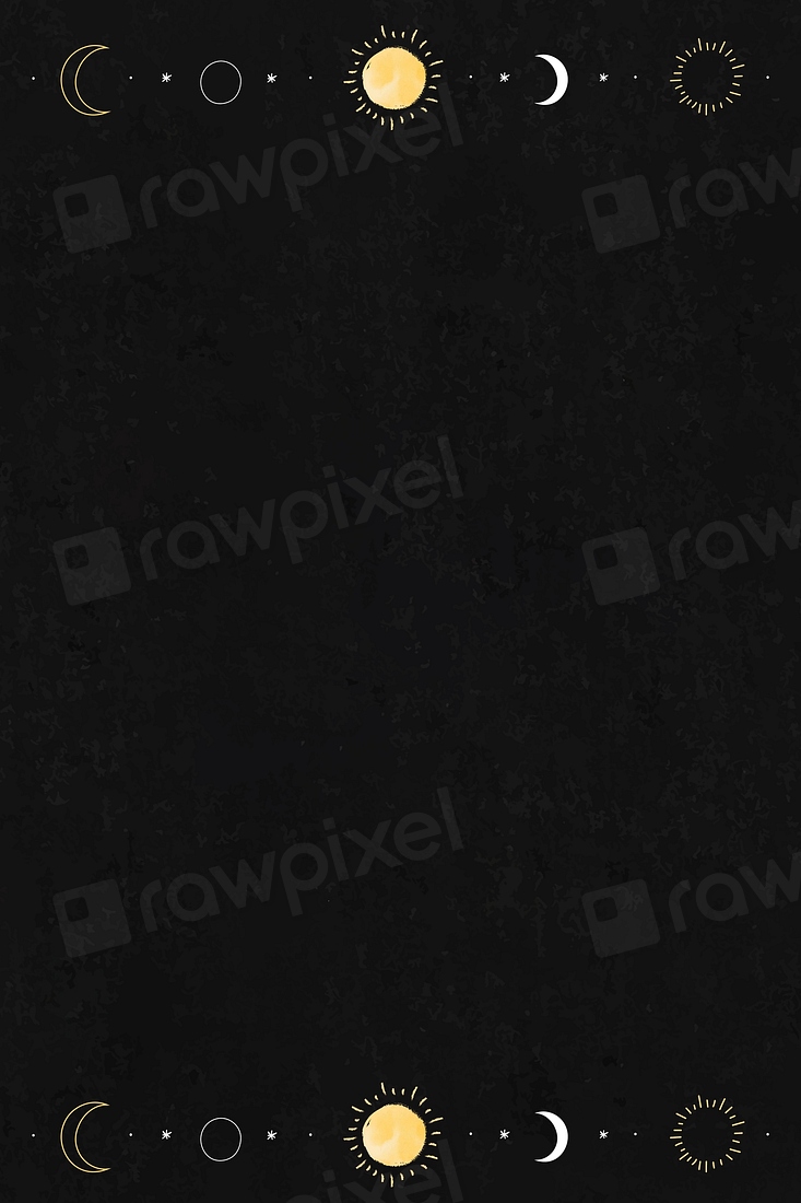 Sun and moon frame vector | Premium Vector - rawpixel
