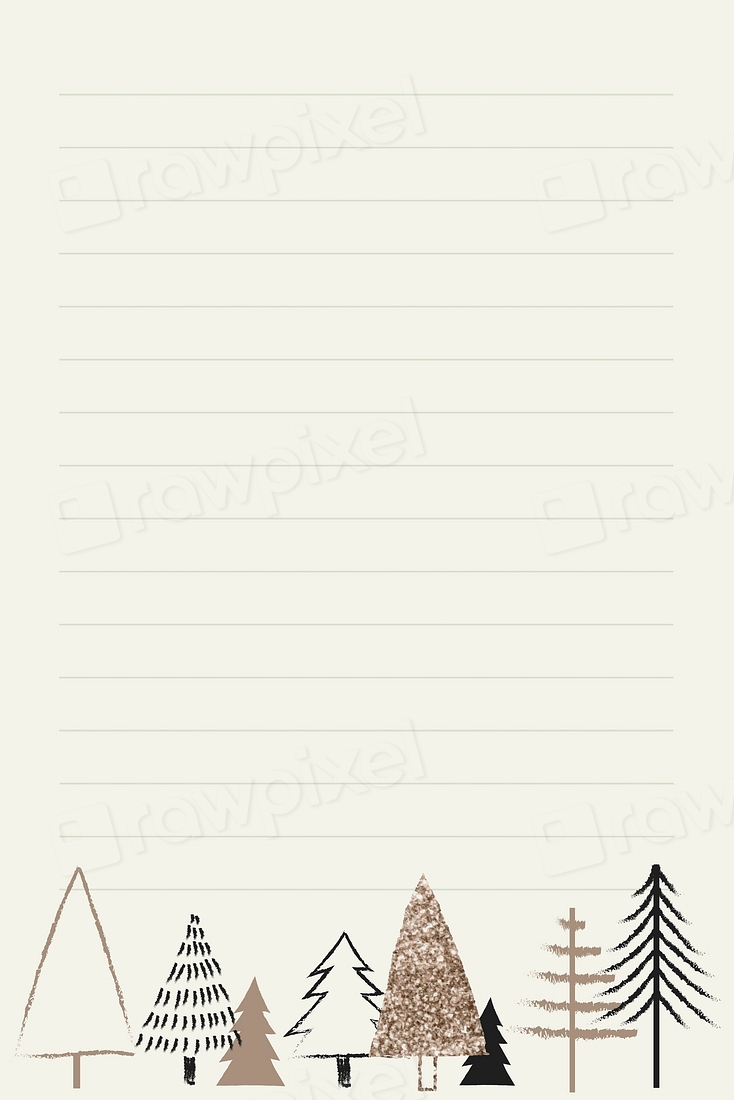 Christmas patterned notepaper background vector | Premium Vector - rawpixel