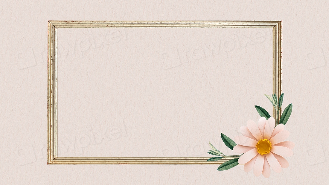 Pink daisy frame illustration | Premium PSD - rawpixel