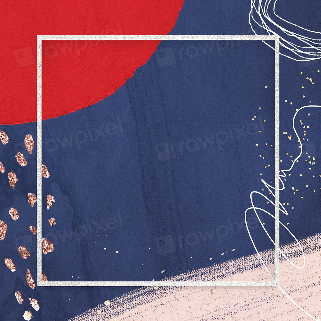 Square frame Neo Memphis social | Premium Photo - rawpixel