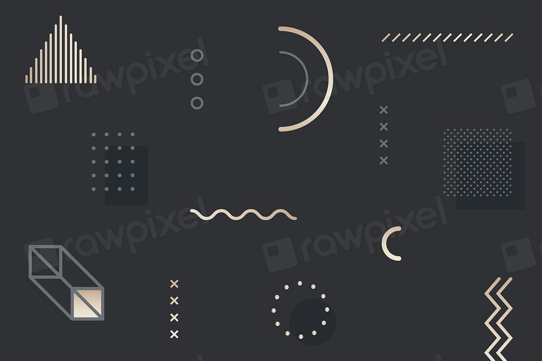 Dark Memphis design element pack | Premium Vector - rawpixel