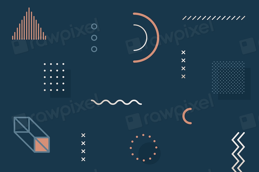 Dark blue tone Memphis design | Premium Vector - rawpixel