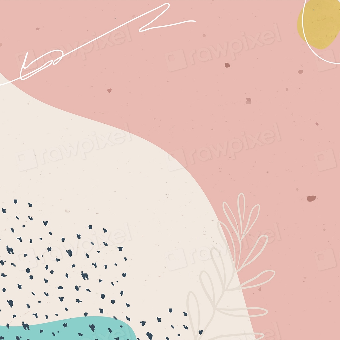 Abstract pastel Memphis patterned background | Premium Vector - rawpixel