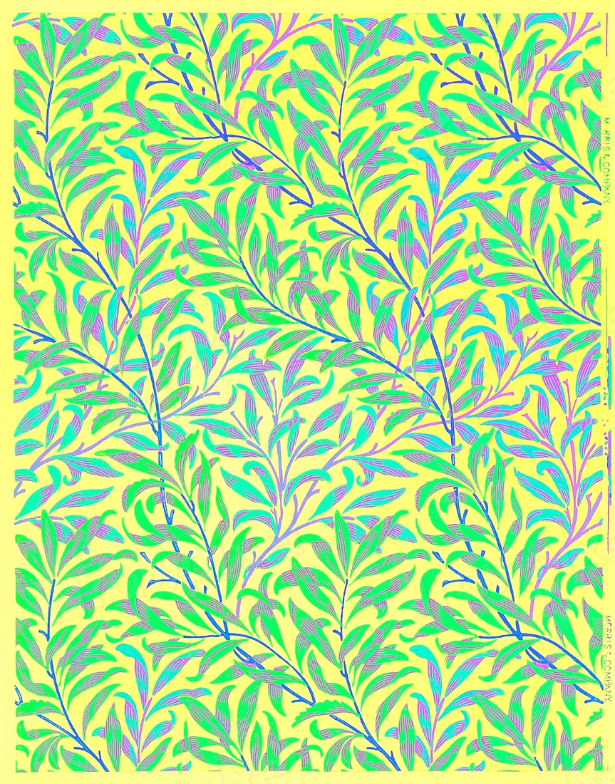 Willow wallpaper vintage design vector | Premium Vector - rawpixel