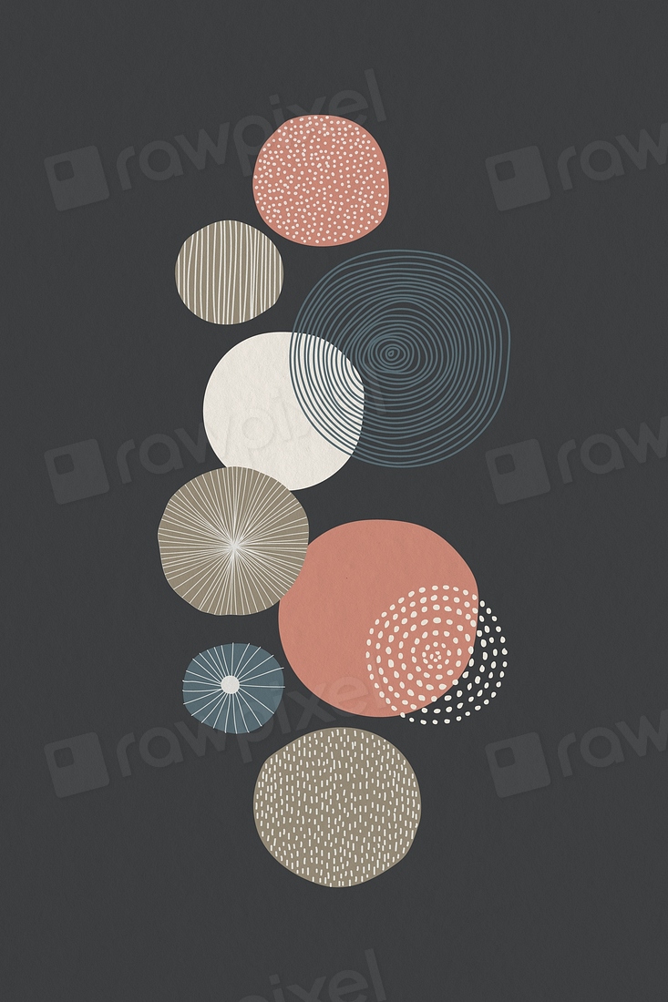 Round patterned wall art illustration | Premium Photo - rawpixel