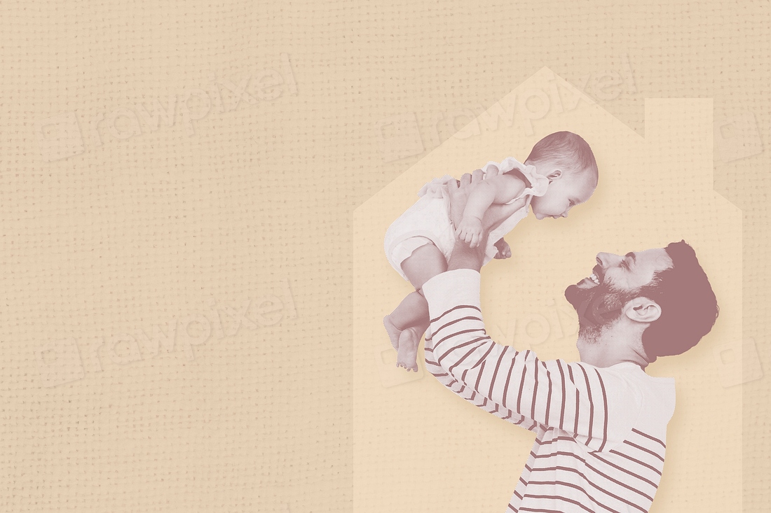 Loving father raising baby home | Premium Photo - rawpixel