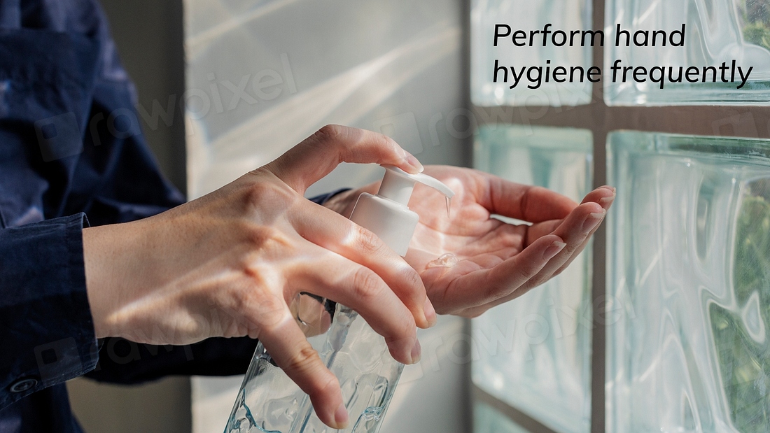 Perform hand hygiene frequently social | Premium PSD Template - rawpixel