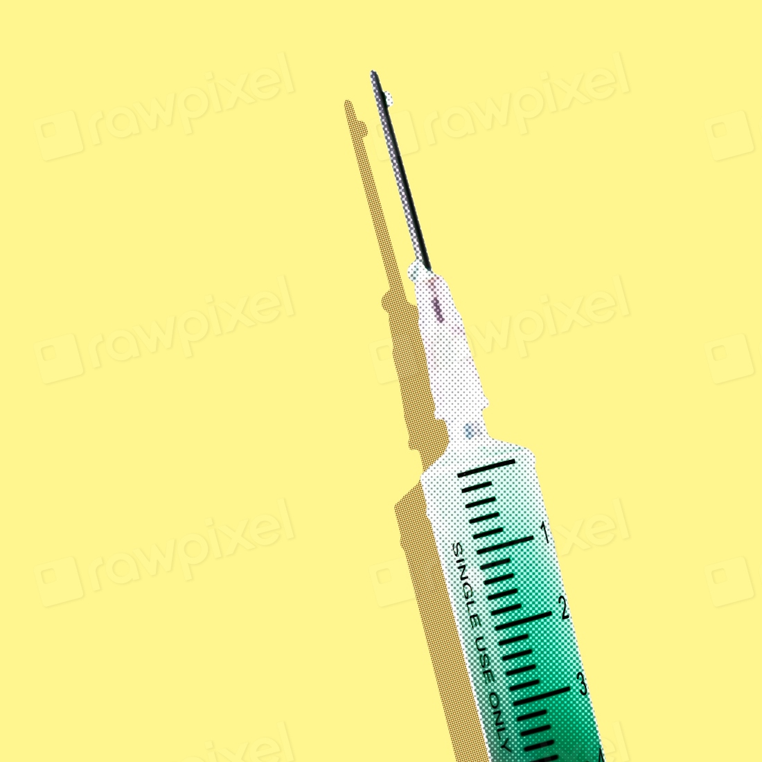 Syringe green solution yellow background | Premium Photo - rawpixel