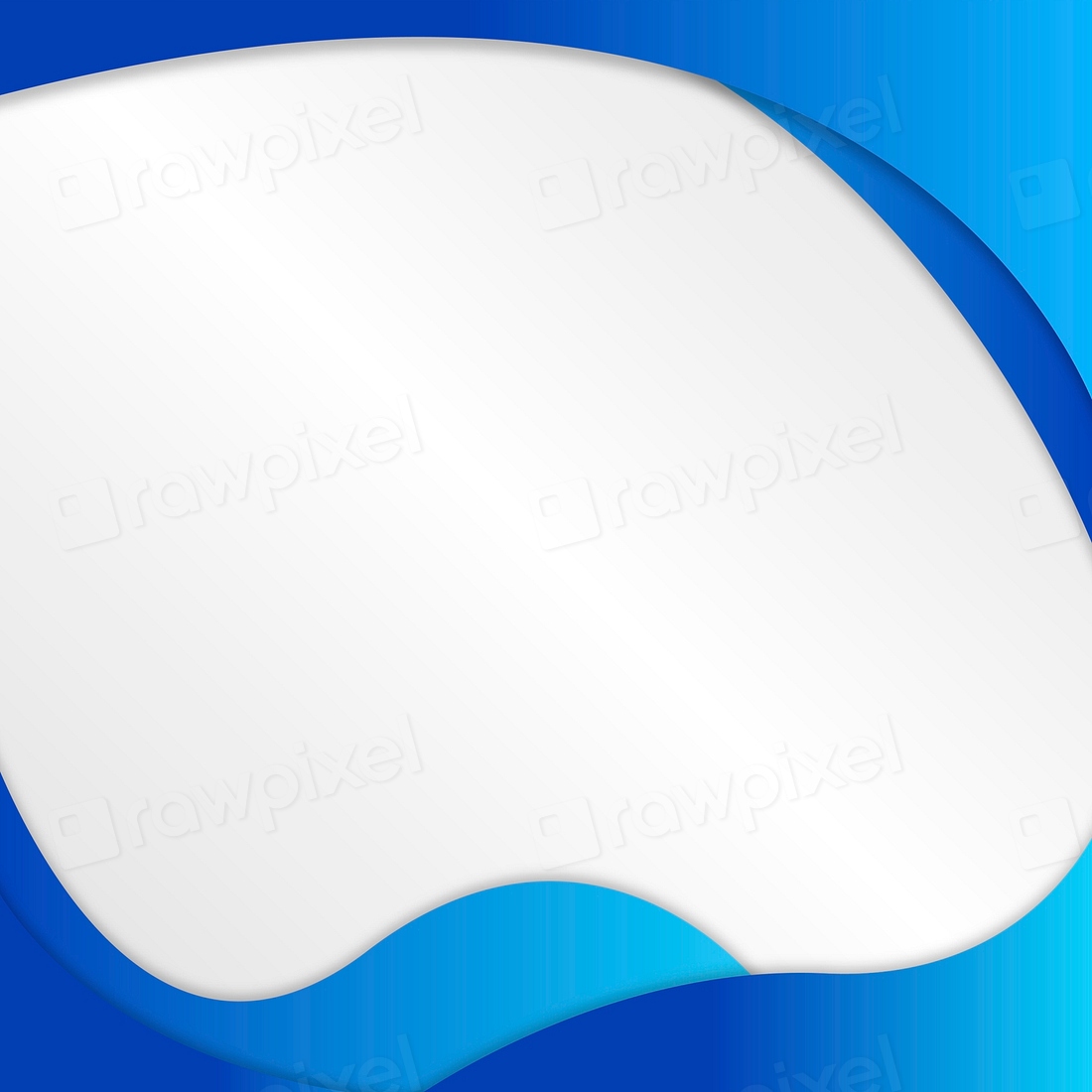 Blue fluid shape frame design | Premium Vector - rawpixel