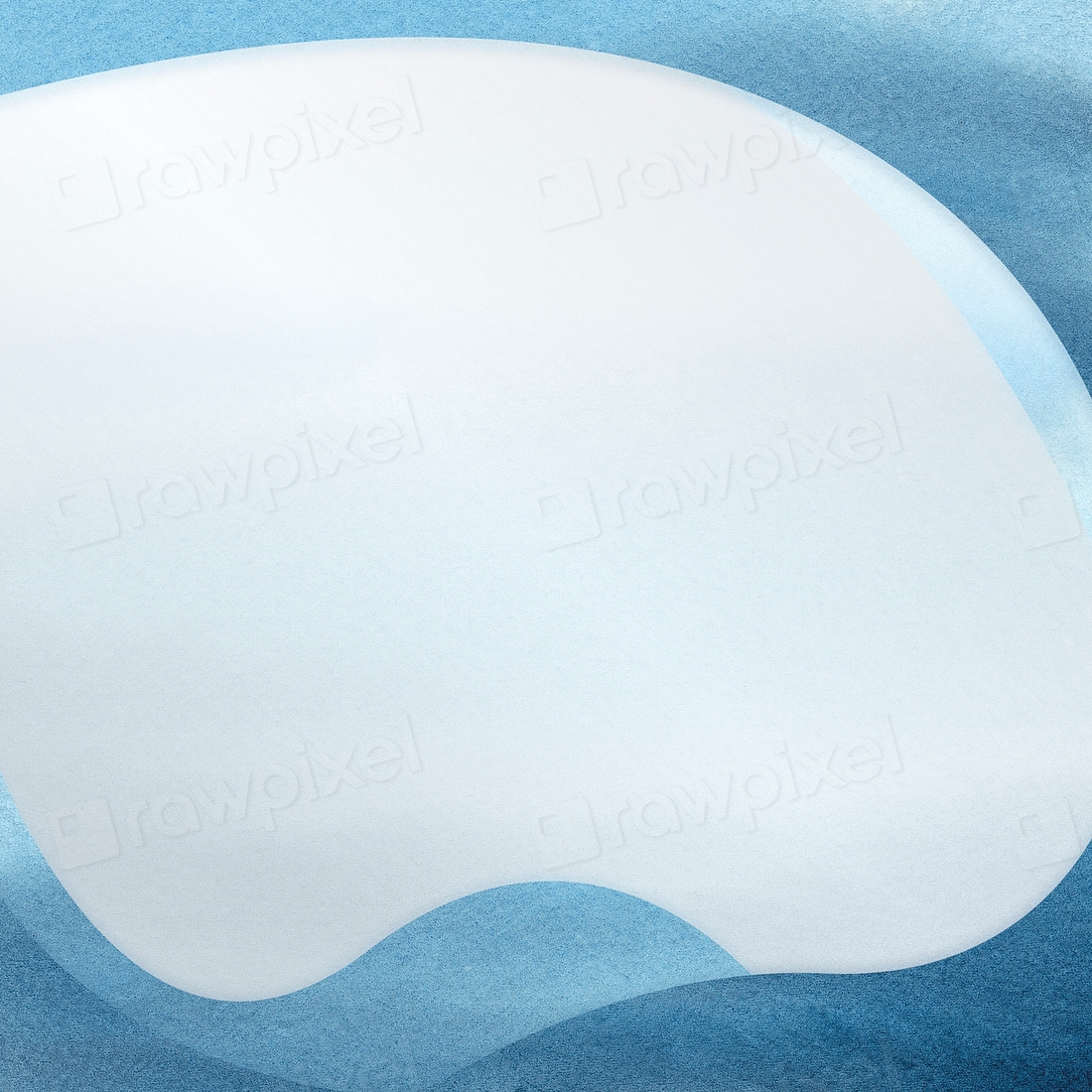 Blue fluid shape frame design | Premium PSD - rawpixel