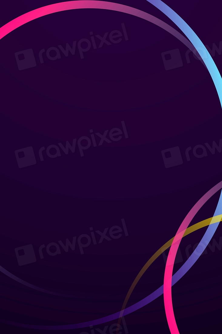 Neon gradient curve frame template | Premium Vector - rawpixel