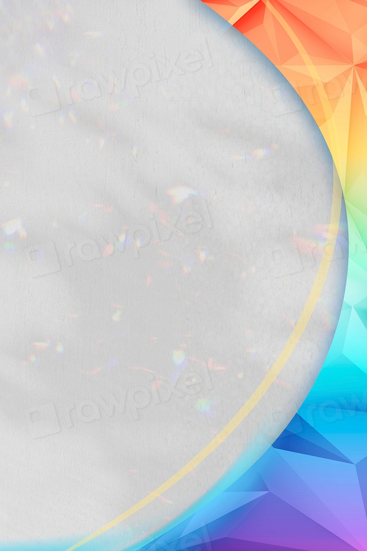 Rainbow gradient curve frame template | Premium PSD - rawpixel