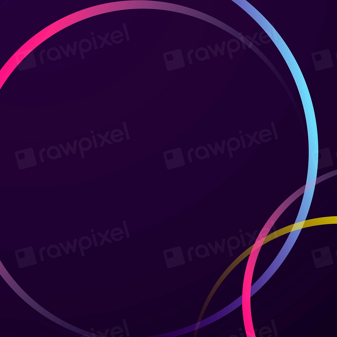 Neon gradient curve frame template | Premium Vector - rawpixel