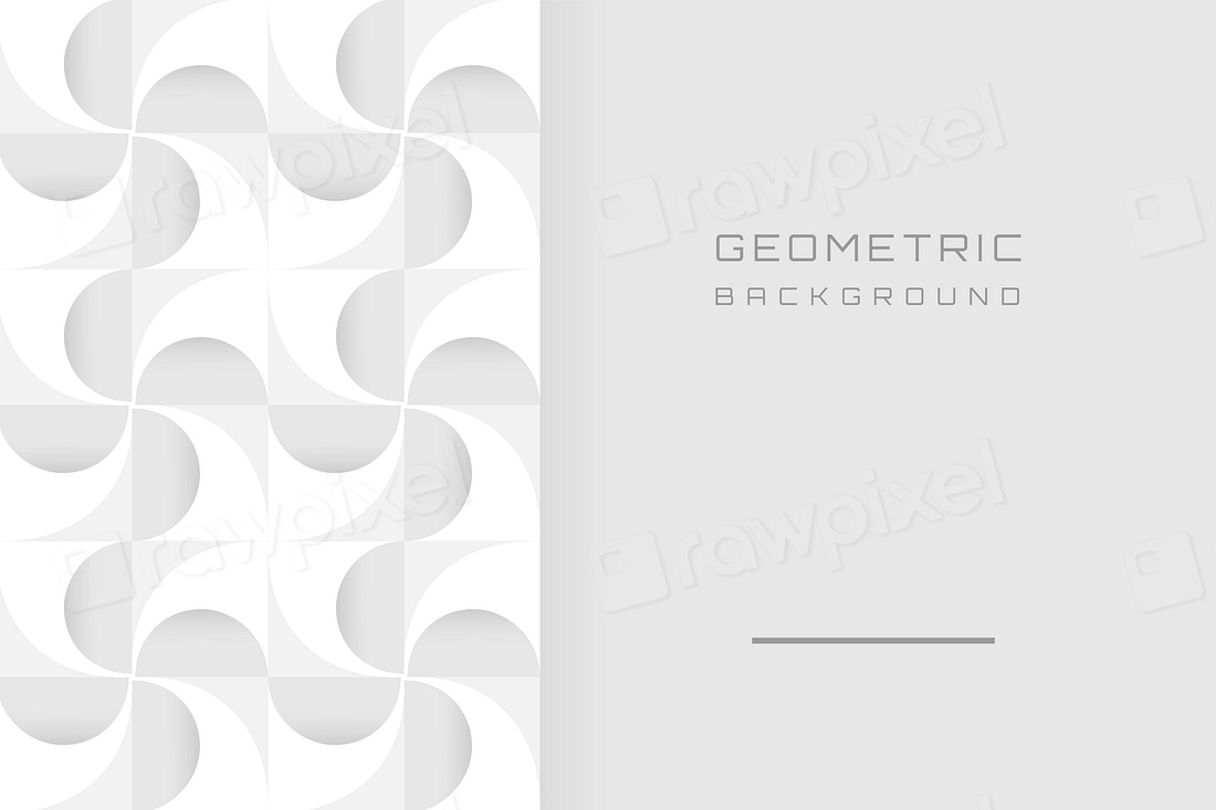 White geometric background design vector | Premium Vector - rawpixel