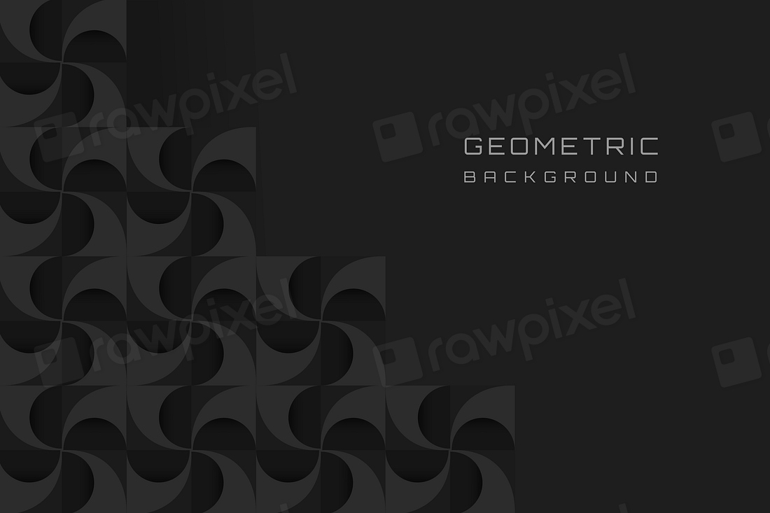 Black geometric background design vector | Premium Vector - rawpixel