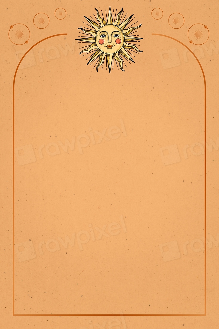 Sun face frame design resource | Premium PSD - rawpixel