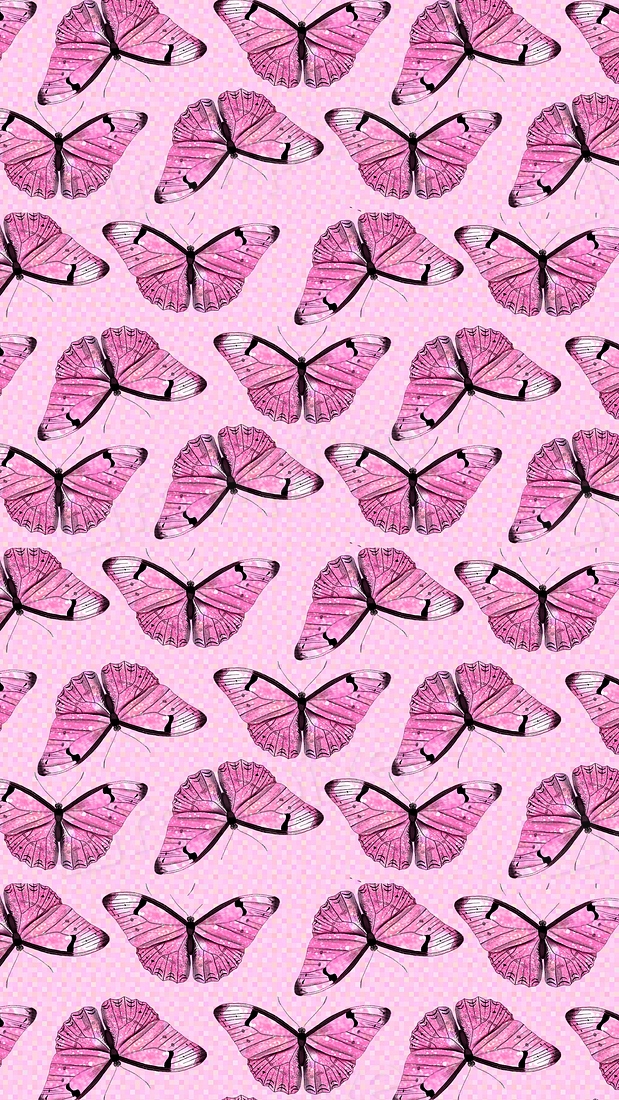 Glittery pink moth patterned background | Premium PSD - rawpixel