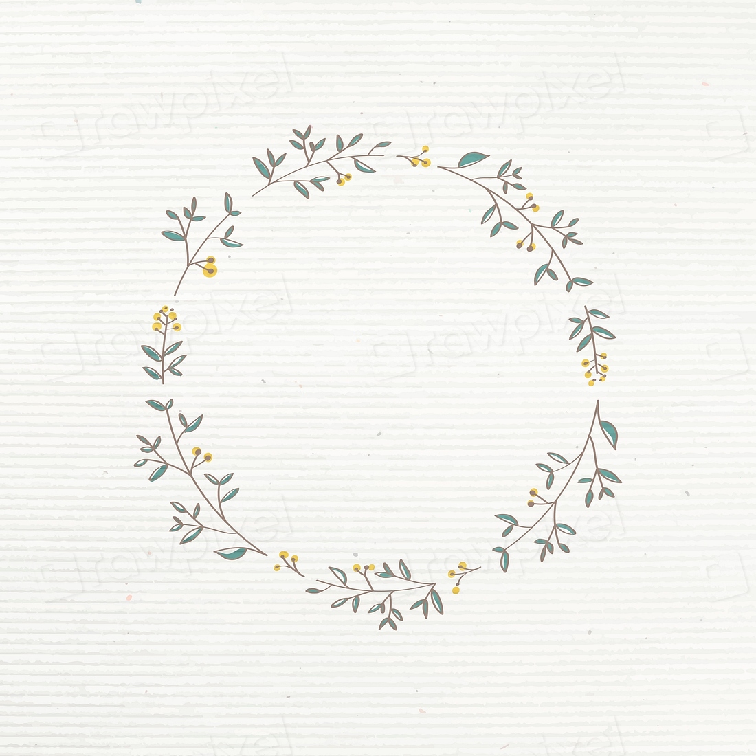 Leafy doodle frame design element | Premium Vector - rawpixel