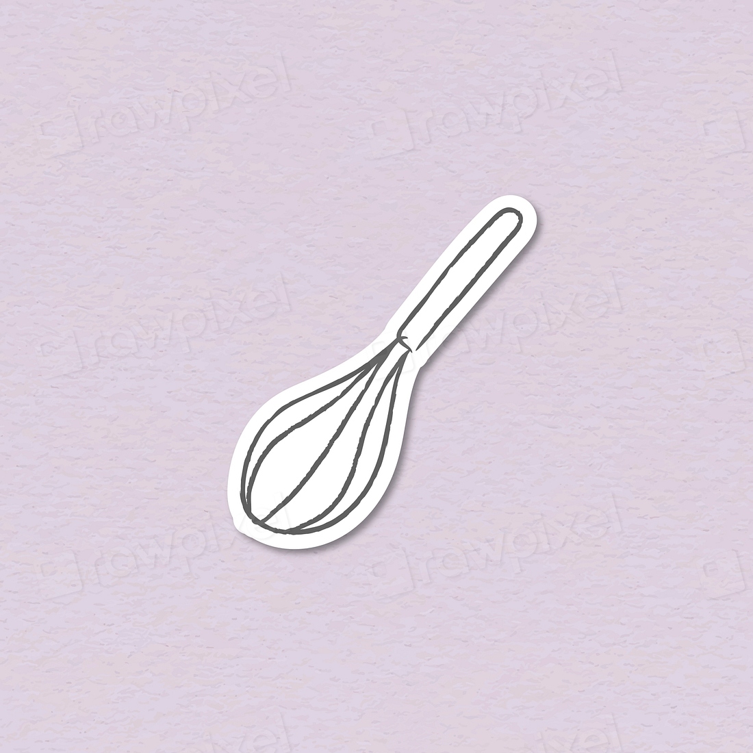 Doodle whisk sticker design resource | Premium Vector - rawpixel