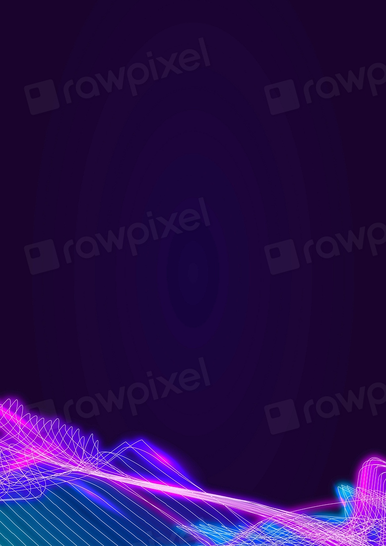 Neon synthwave border dark purple | Premium Vector - rawpixel