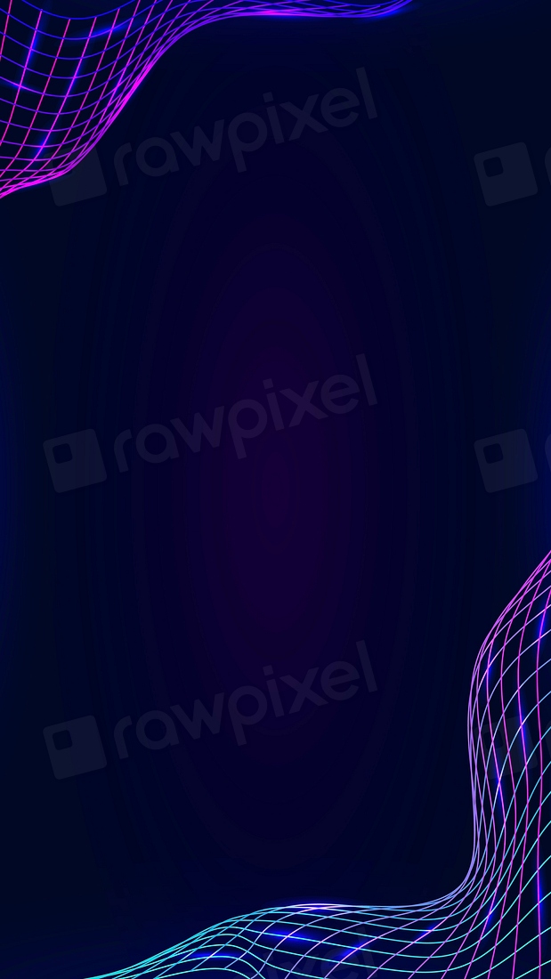 Neon synthwave border dark purple | Premium Vector - rawpixel