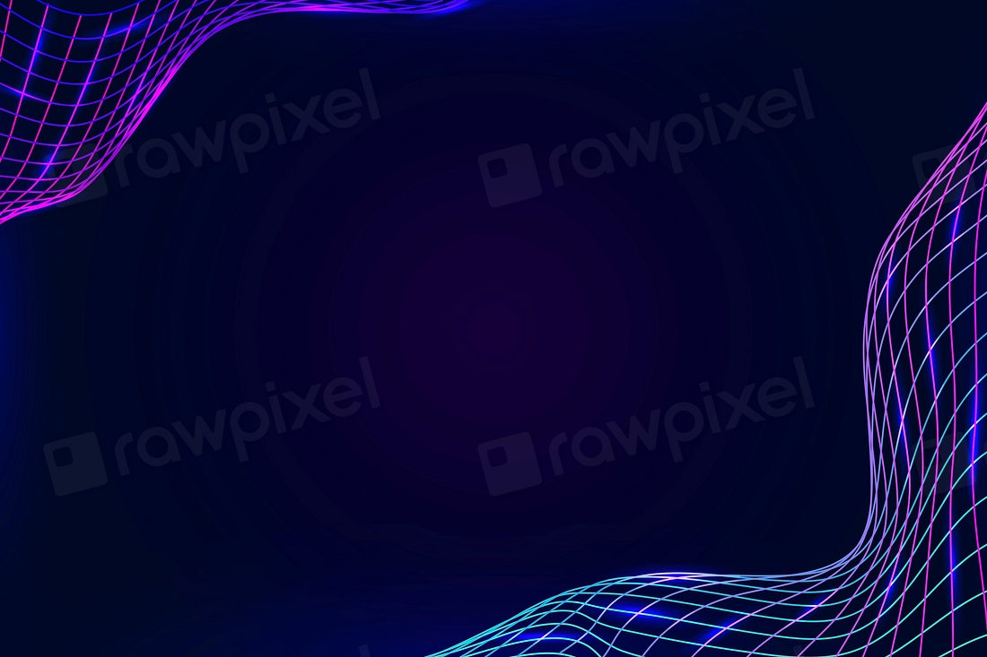 Neon synthwave border dark purple | Premium Vector - rawpixel