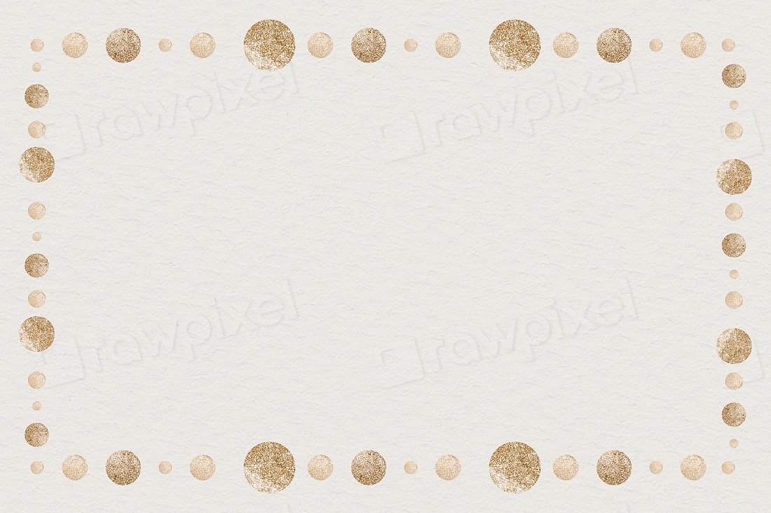 Gold dot patterned frame beige | Premium Photo - rawpixel