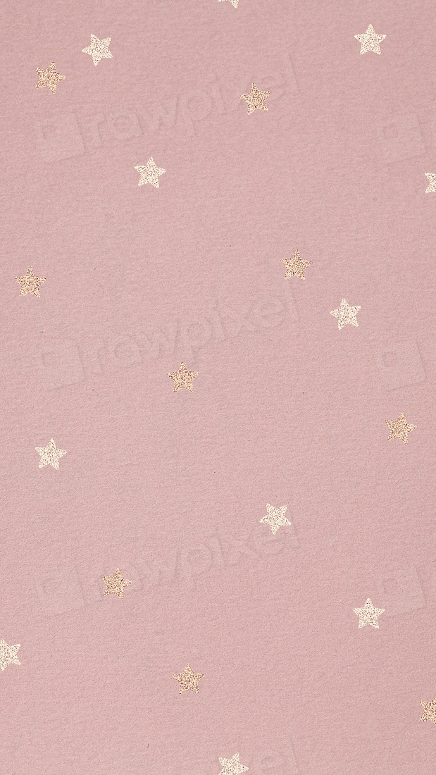 Gold star pattern pink background | Premium Photo - rawpixel