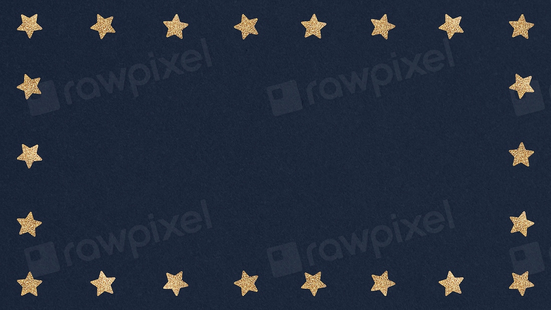Gold star patterned frame midnight | Premium Photo - rawpixel