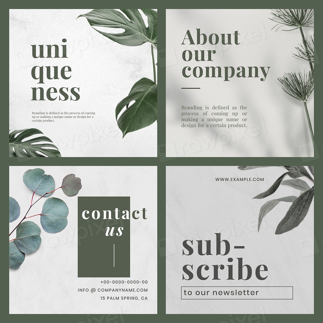 Business marketing natural banner design | Premium Vector - rawpixel