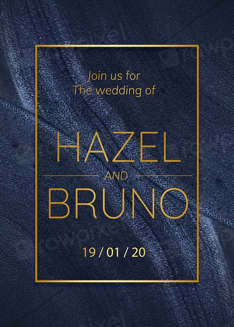 Golden frame blue stone background | Premium PSD - rawpixel