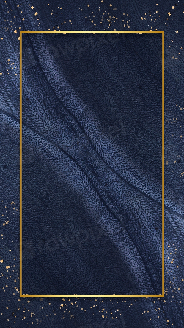 Golden frame blue stone background | Premium Photo - rawpixel