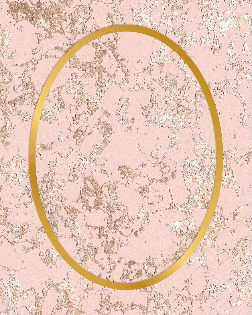 Gold oval frame rough rose | Premium Photo - rawpixel