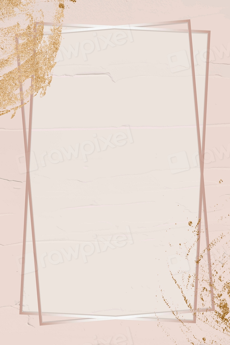 Metallic border frame vector on pastel | Premium Vector - rawpixel