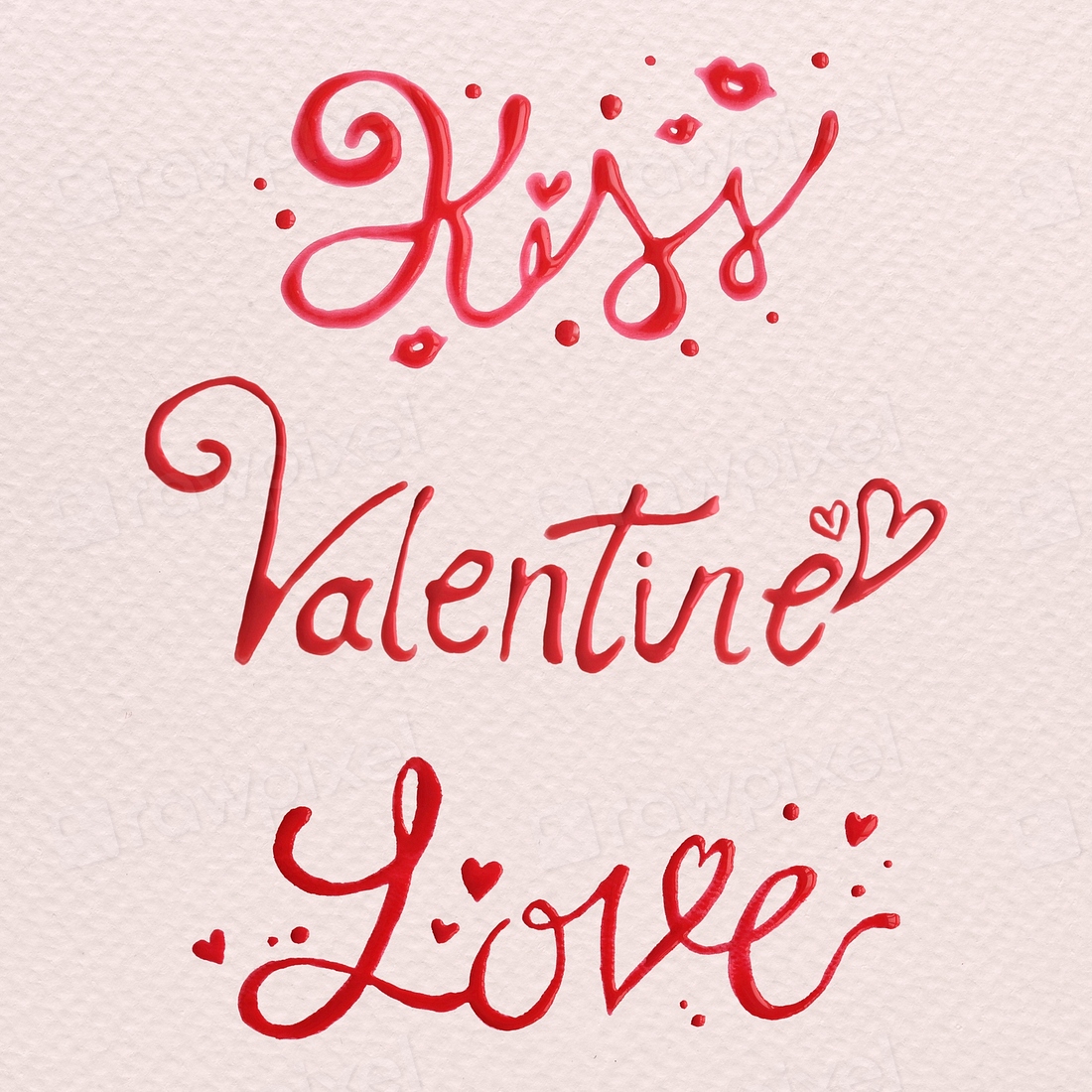 Red valentines love oil paint | Premium PSD - rawpixel