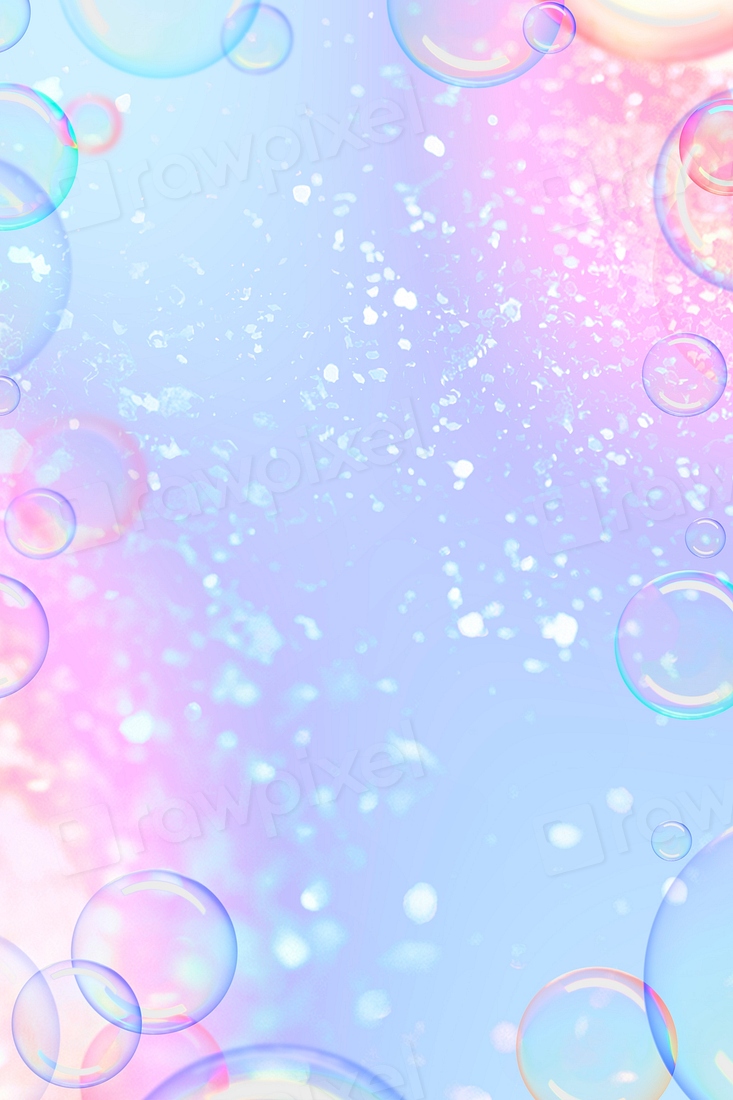 Bubbly pastel holographic gradient background | Premium Photo - rawpixel