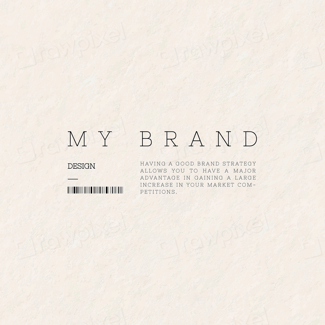 My brand typography template design | Premium Vector Template - rawpixel