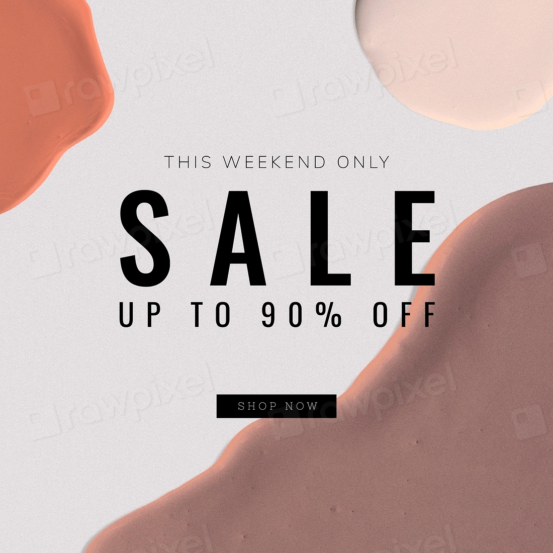 Weekend sale template banner vector | Free Vector Template - rawpixel