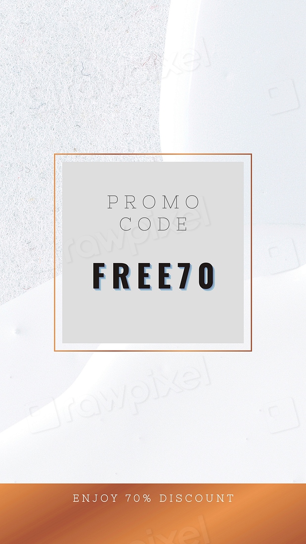 Promo code Free 70 vector | Premium Vector Template - rawpixel