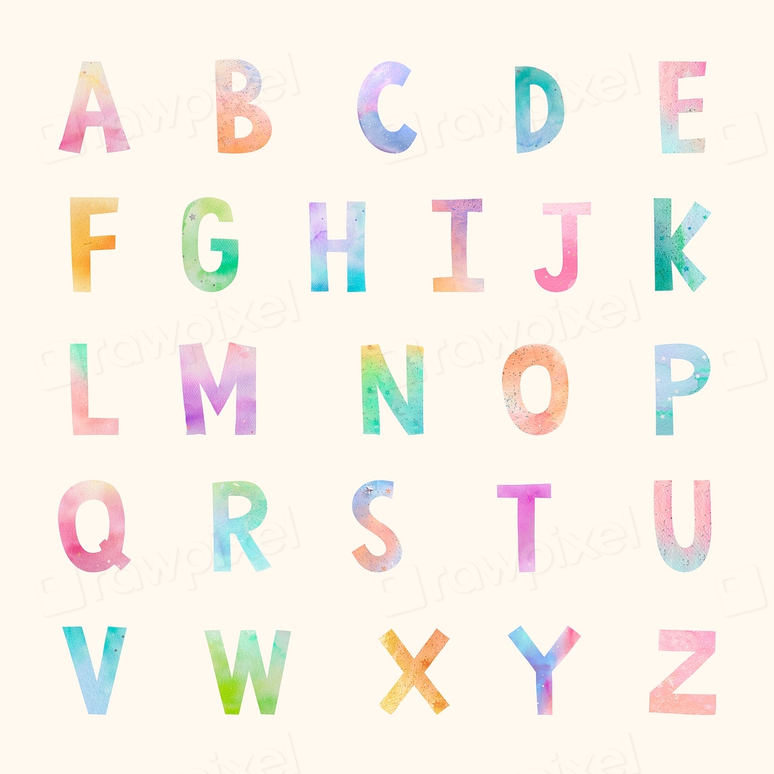 Abc font set illustration vector | Premium Vector - rawpixel