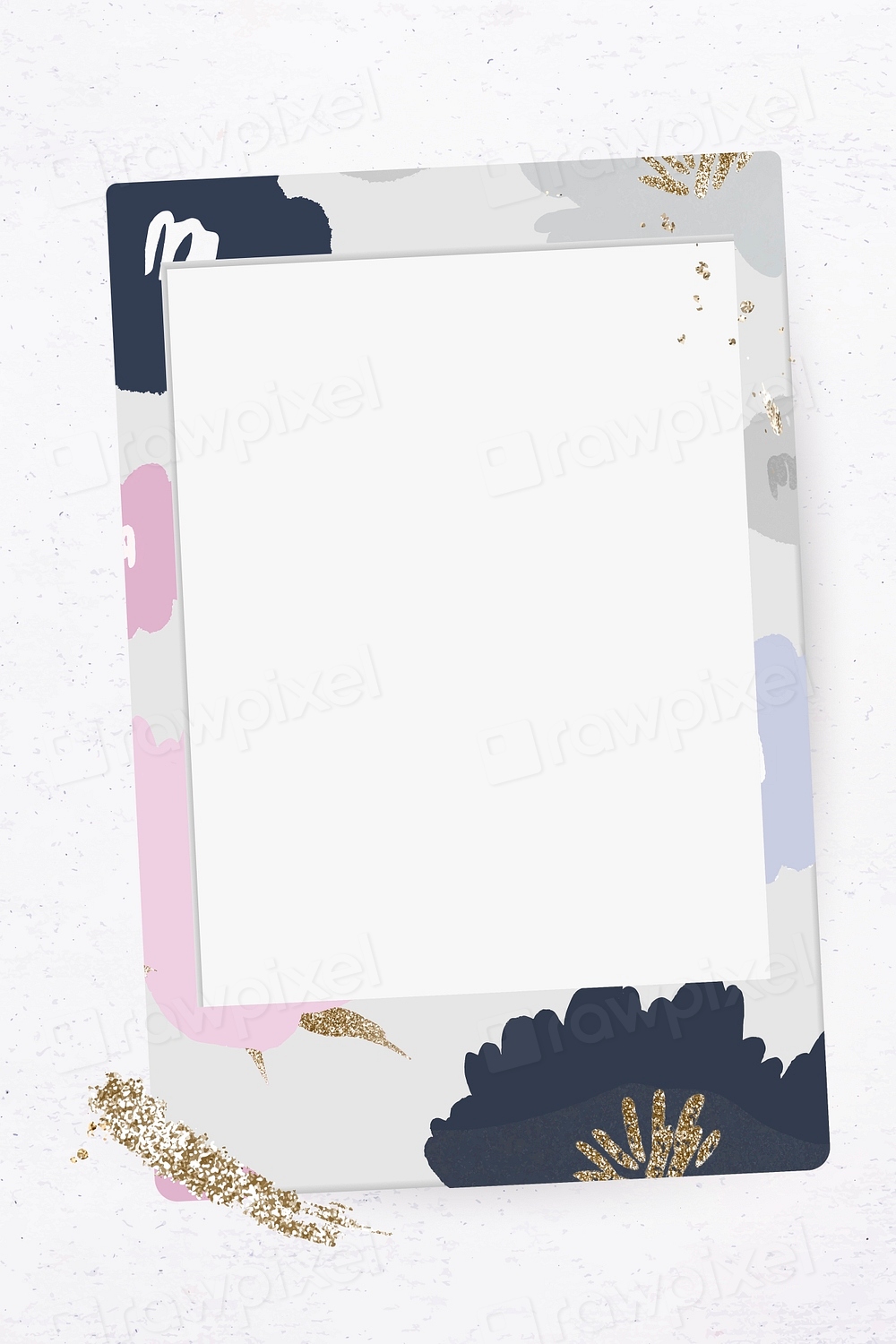 Flower decorated instant camera frame | Free Photo - rawpixel